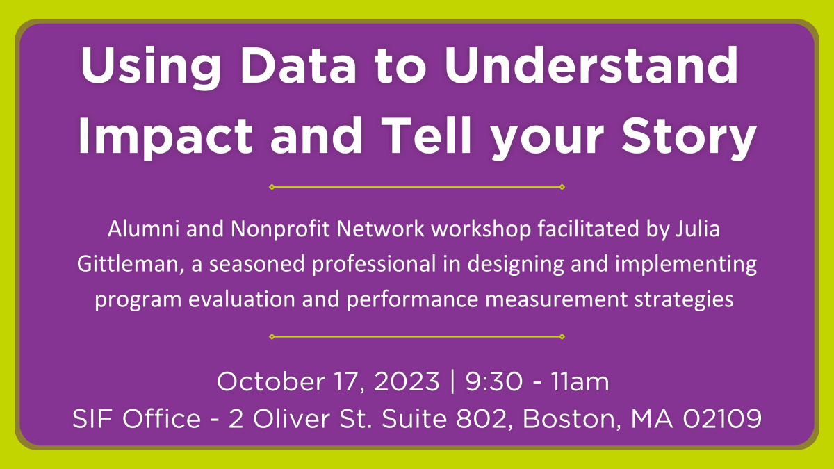 Using Data to Understand Impact and Tell your Story | Social Innovation Forum